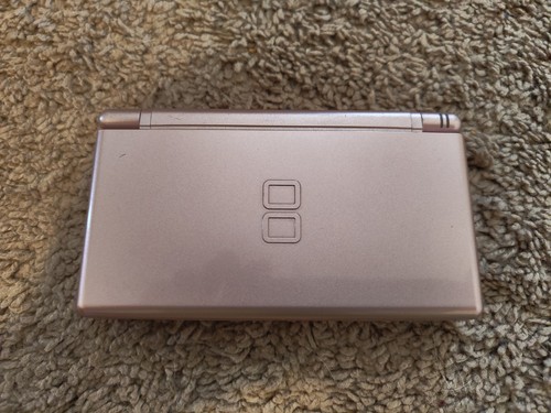 Nintendo DS Lite Metallic Rose TESTED AND WORKING w/ Kirby Super Star ...