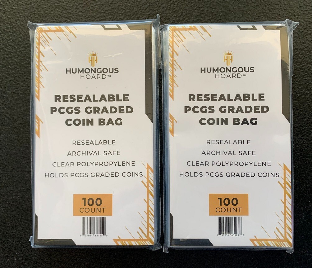 Lot of 200 Resealable PCGS Graded Coin Bags - FREE SHIPPING | eBay
