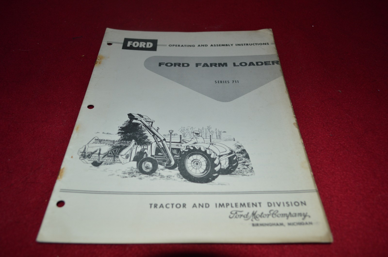 Ford Tractor 711 Farm Loader Operator's Manual YABE11 | eBay