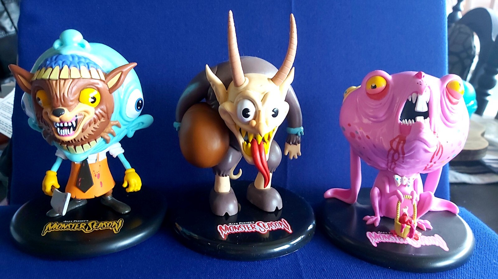 Alex Pardee Monster Season Lot of 3 Mister Krampus, Billy Hare, Oscar ...