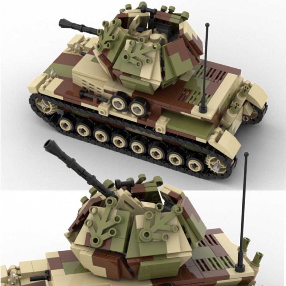 WW2 German Flakpanzer IV Ostwind Anti Air Gun Tank World War 2 moc ...
