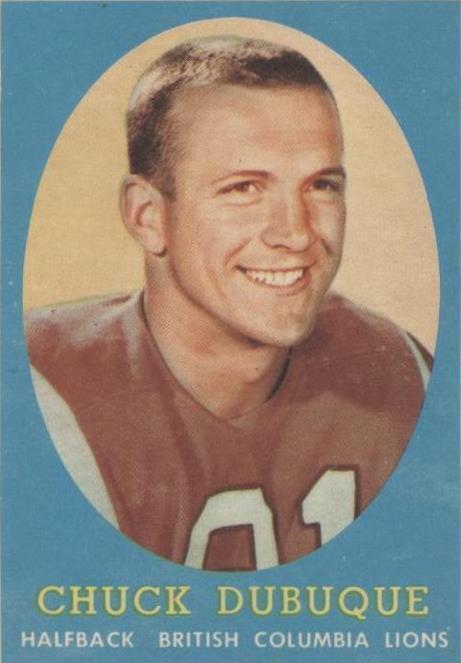 1958 Topps CFL - Chuck Dubuque #73 (RC) for sale online | eBay