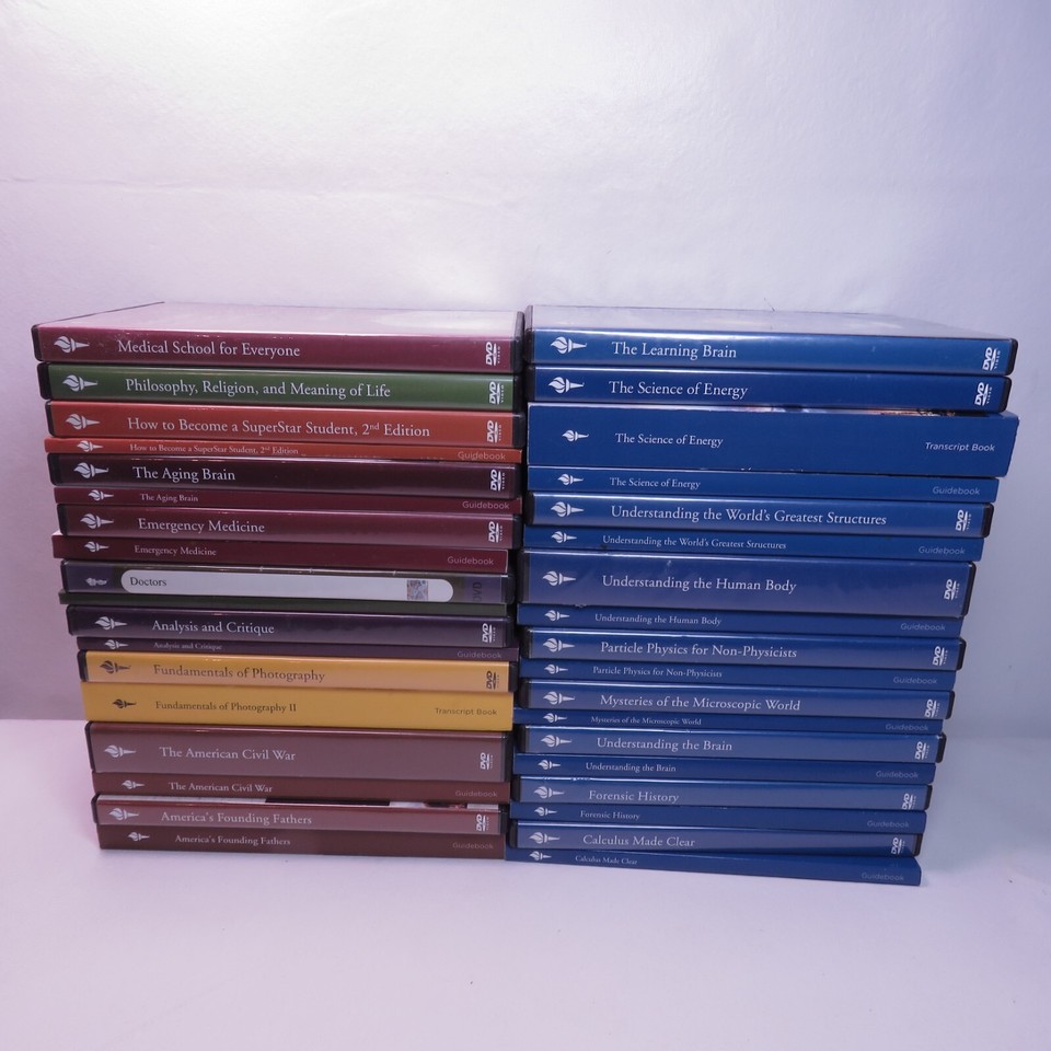 Large Lot of The Great Courses DVDs Science & Mathematics++ With Most ...
