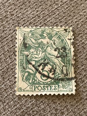 ANTIQUE EARLY 1900s FRENCH 5c POSTES GREEN STAMP Very Rare TKS33* | eBay