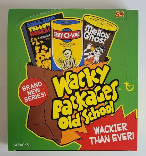 2013 TOPPS WACKY PACKAGES OLD SCHOOL SERIES 4 OPEN BOX 24 UNOPENED ...