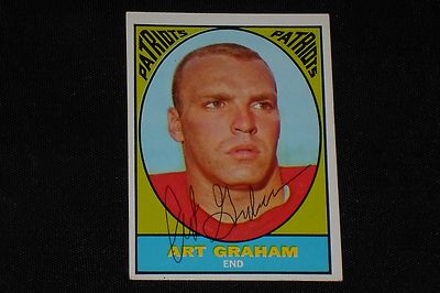 ART GRAHAM 1967 TOPPS SIGNED AUTOGRAPHED CARD #12 BOSTON PATRIOTS | eBay