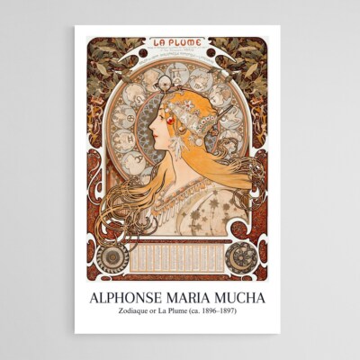 Zodiaque, Mucha Museum poster Choose your Size | eBay Australia