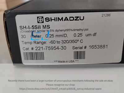 Brand new Shimadzu 221-75954-30 Gas Chromatography Column 221-75954-30 ...