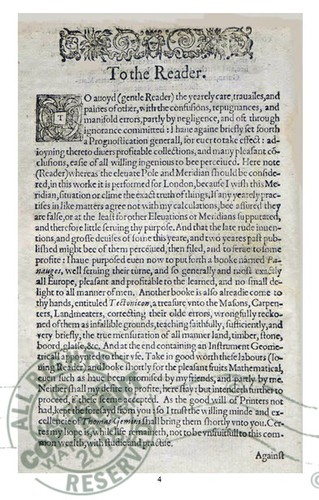 Leonard Digges (1596) Prognostication Everlasting of Right Good ...