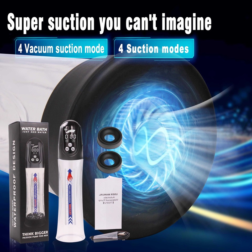 Automatic Water Penis Vacuum Pump Enlargement Pump Stretcher Extender ...