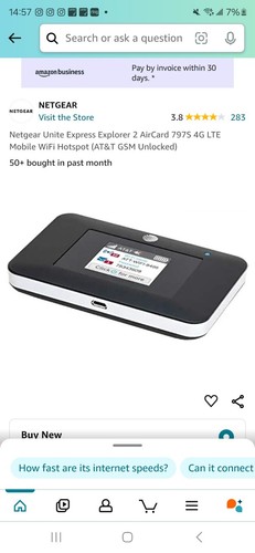 Netgear Unite Express Explorer 2 AirCard 797S 4G LTE Mobile WiFi ...