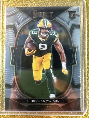 2022 Select Football Christian Watson Rookie Card Concourse Packers! | eBay
