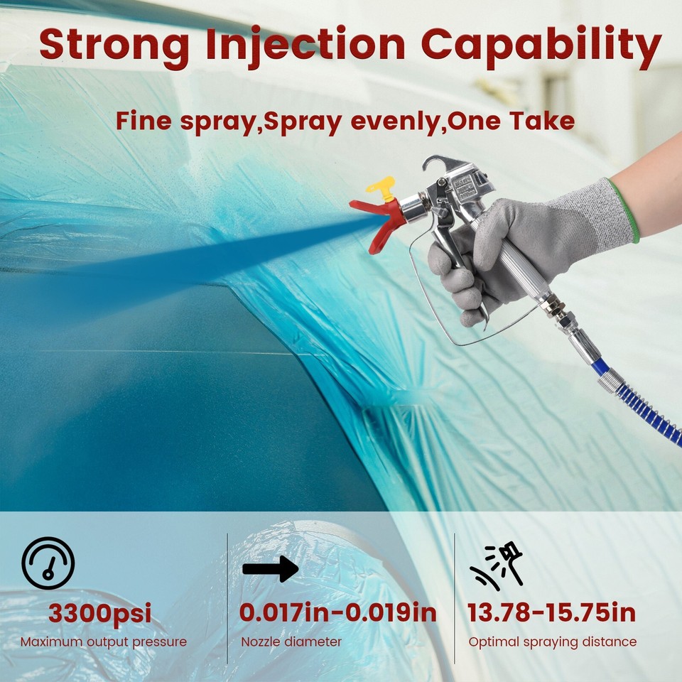 1700W Electric High Pressure Airless Paint Sprayer Gun Sprayer Machine ...