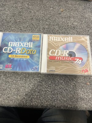 2 Maxwell CDR Music Data Discs New | eBay