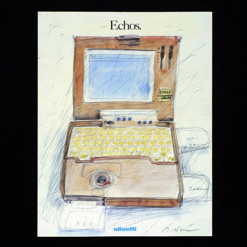 OLIVETTI ECHOS poster affiche Advertising Computer Notebook Technology ...