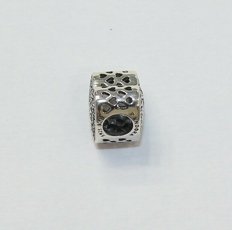 New Authentic Pandora Charm Disney Mickey & Minnie Sparkling Heart ...