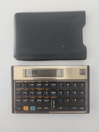 Vintage 1985 HP 12C Financial RPN Calculator w Original Slip Case ...