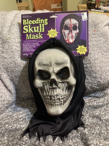 Fun World Adult Bleeding Skull Face Mask New | eBay