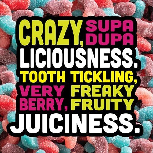 Trolli Very Berry Flavored Sour Gummy Worms Sour Brite Crawlers Candy 7 ...