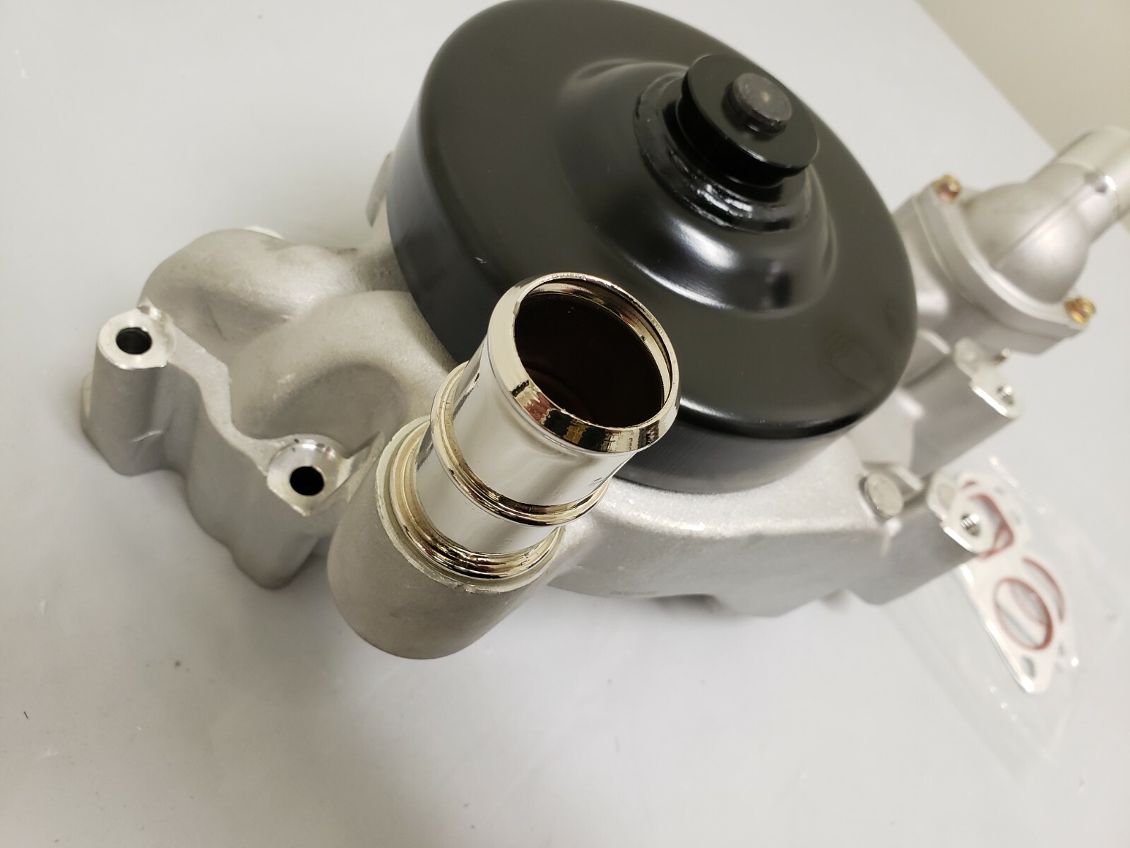 GM LS Plain Aluminum Mechanical Water Pump w/ Upward Facing Inlet LS1 ...