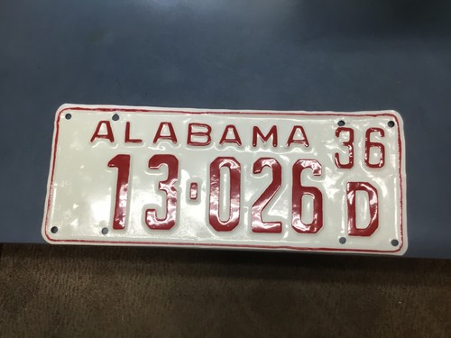 alabama license plate 1936 | eBay