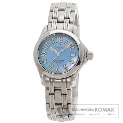 Omega Seamaster 120M SS Women's Watch Blue Dial Used 26mm x 40mm From ...