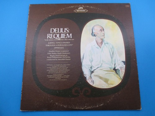 Delius Requiem & Idyll Album LP Vinyl Harper Shirley Quirk Davies Royal ...