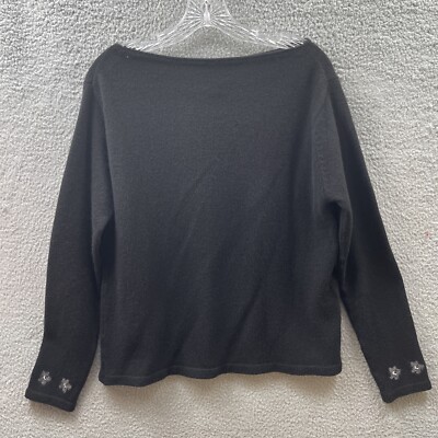 Jennifer Tyler GT. Cashmere Woman's Sweater Large VTG Intarsia Cuff ...