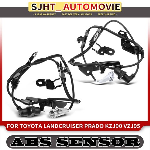 2x Front ABS Wheel Speed Sensors For Toyota Land Cruiser Prado VZJ95 ...