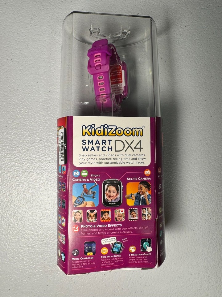 VTech KidiZoom Smartwatch DX4 - Purple (Read Description Below) | eBay