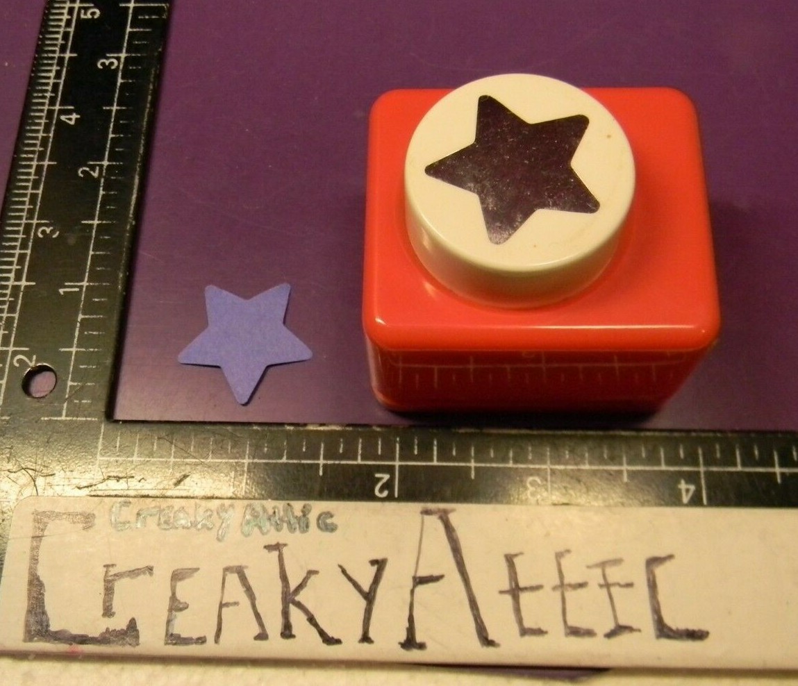 STAR LARGE 1/2 INCH PAPER PUNCH CARL CARLA CREAKYATTIC | eBay