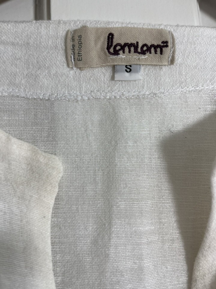 Lem Lem white Striped tunic, size S | eBay