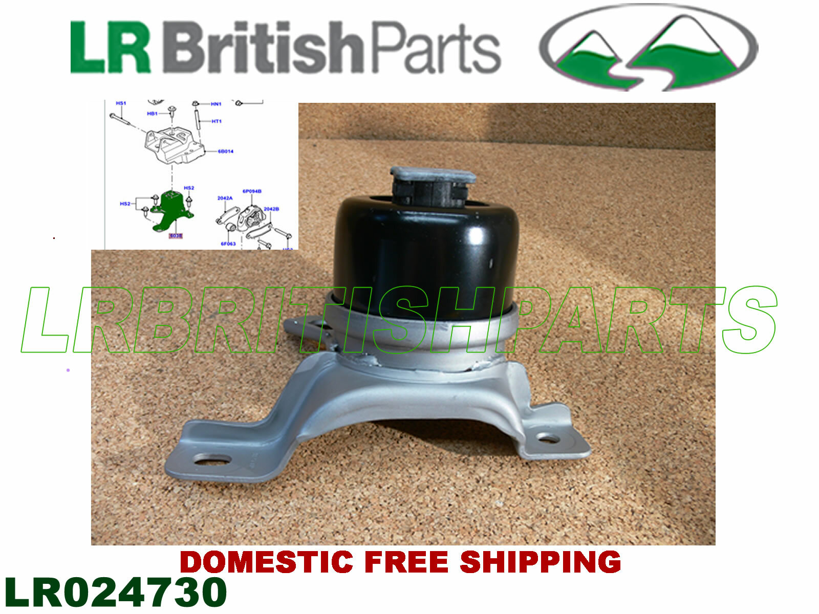 LAND ROVER ENGINE MOUNT INSULATOR LR2 EVOQUE DISCOVERY SPORT LR024730 ...
