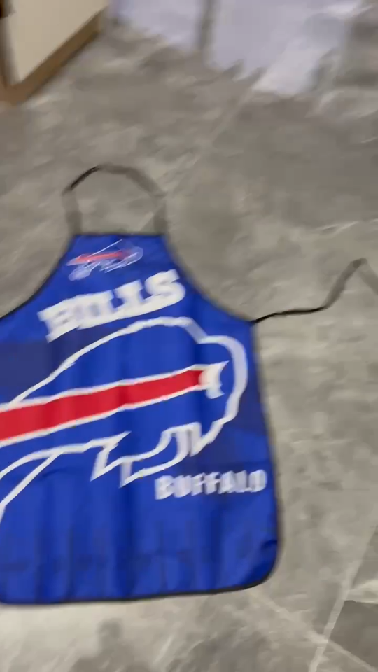Buffalo Bills Apron Full Color Universal Size Tie Back Grilling ...