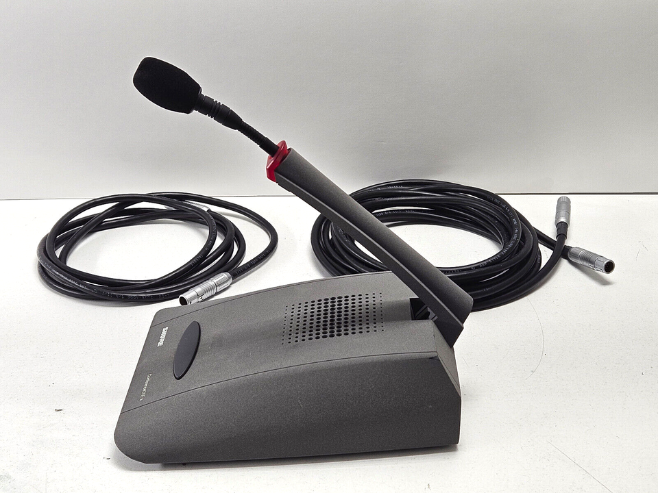 SHURE ConferenceONE Delegate Console C1-Ds Microphone and Cables | eBay