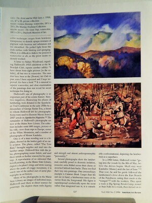 GEORGE HALLOWELL ART PIECE VTG ORIG 1996 ADVERTISEMENT | eBay