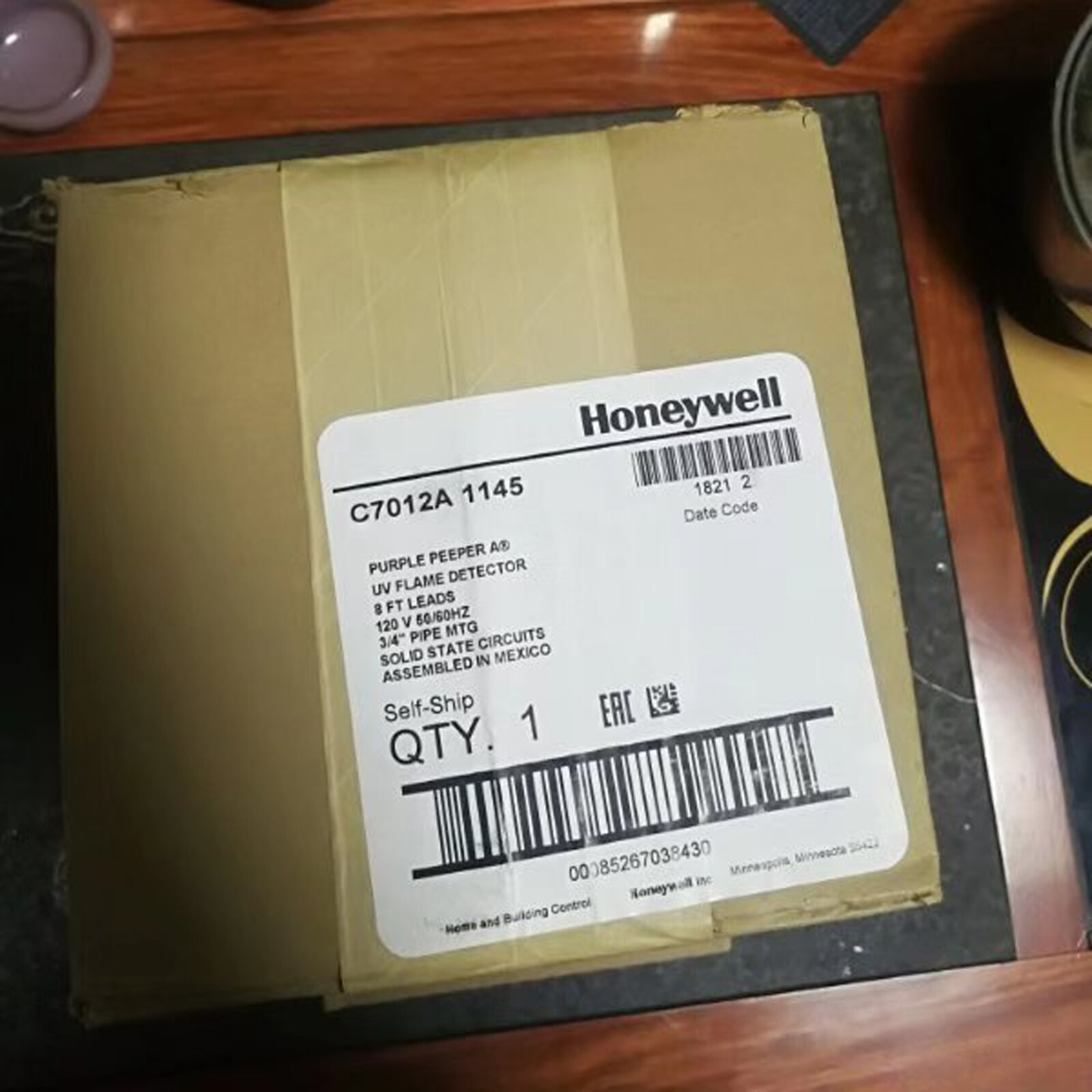 Honeywell C7012A1145 Purple Peeper UV Flame Detector for sale online | eBay