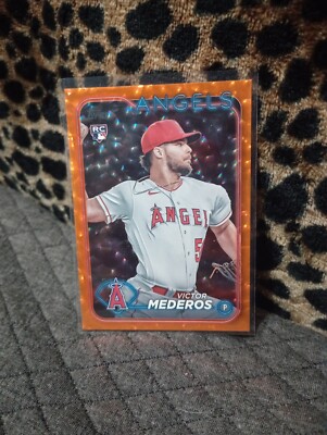 A1 2024 Topps Series 1 Victor Mederos RC Orange Foil /299 Rookie ...