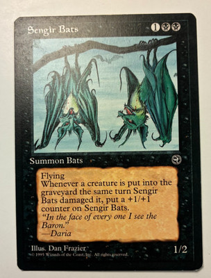 MTG Homelands Sengir Bats 57B NM common | eBay