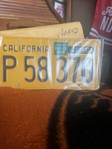 1956 Vintage California License Plate Set DMV CLEARED | eBay