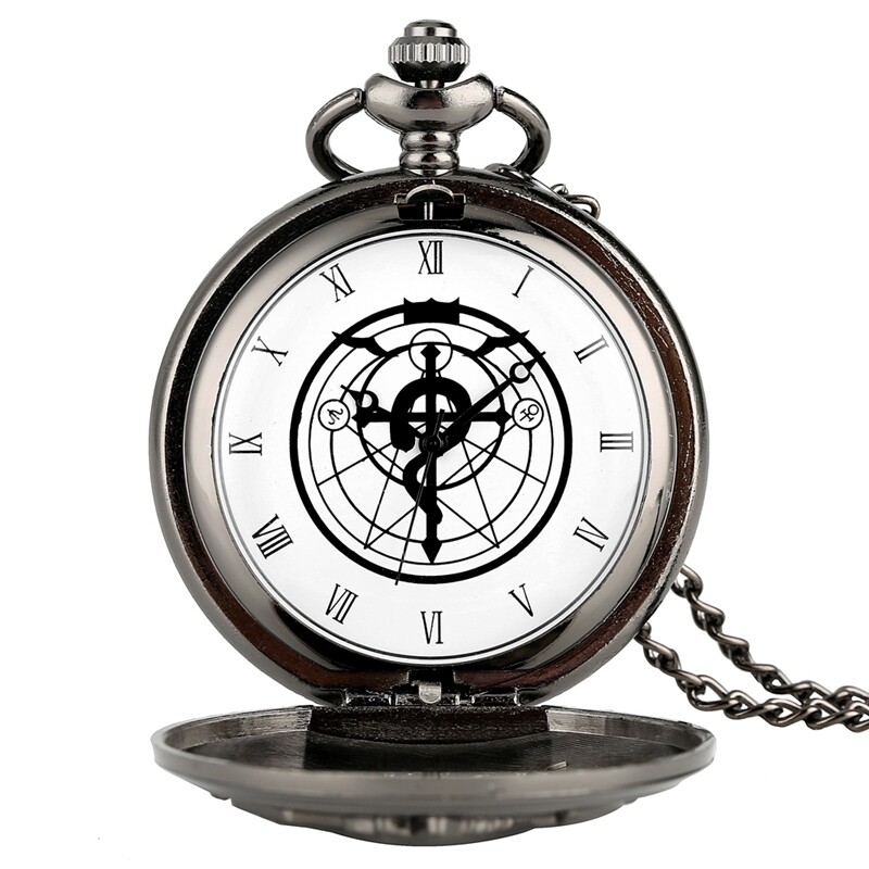 Fullmetal Alchemist Quartz Pocket Watch for Men Women Necklace/Pendant ...