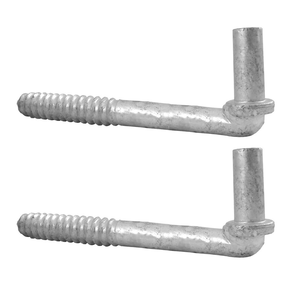 Chain Link Gate LAG BOLT HINGE: 5/8" pin Lag Screw Wood Post Hinges 4-1 ...