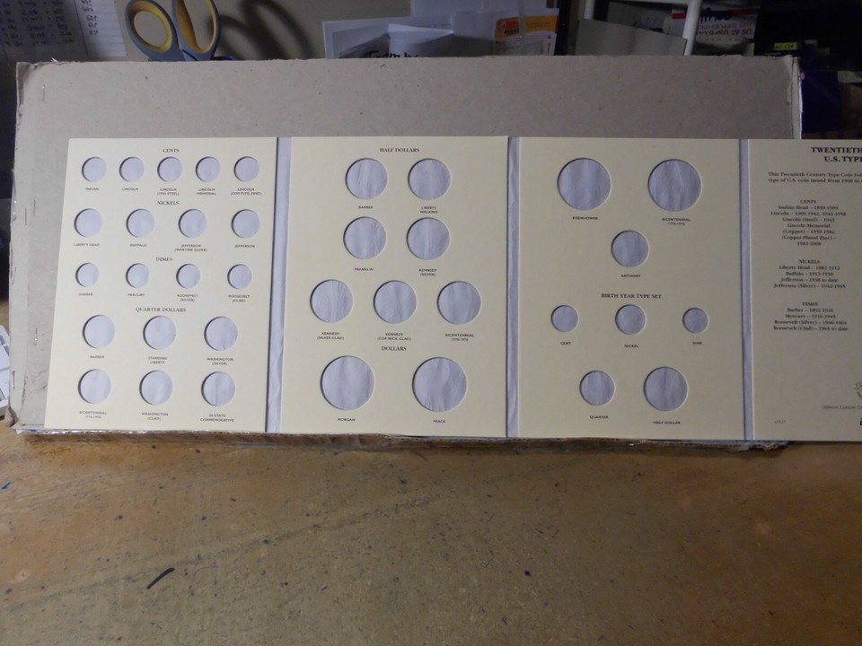 20TH CENTURY U.S. TYPE COINS - LITTLETON FOLDER - ARCHIVAL QUALITY #1 ...