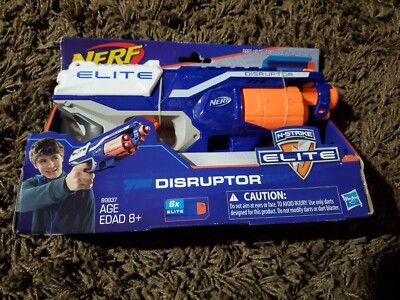 NERF N-Strike Elite DISRUPTOR BLASTER RAPID FIRE Rotating Drum 6 Dart ...