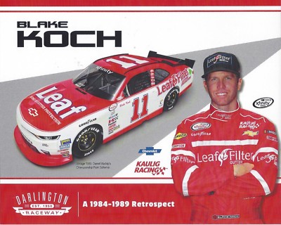 2017 BLAKE KOCH / DARRELL WALTRIP "DARLINGTON THROWBACK " #11 NASCAR ...