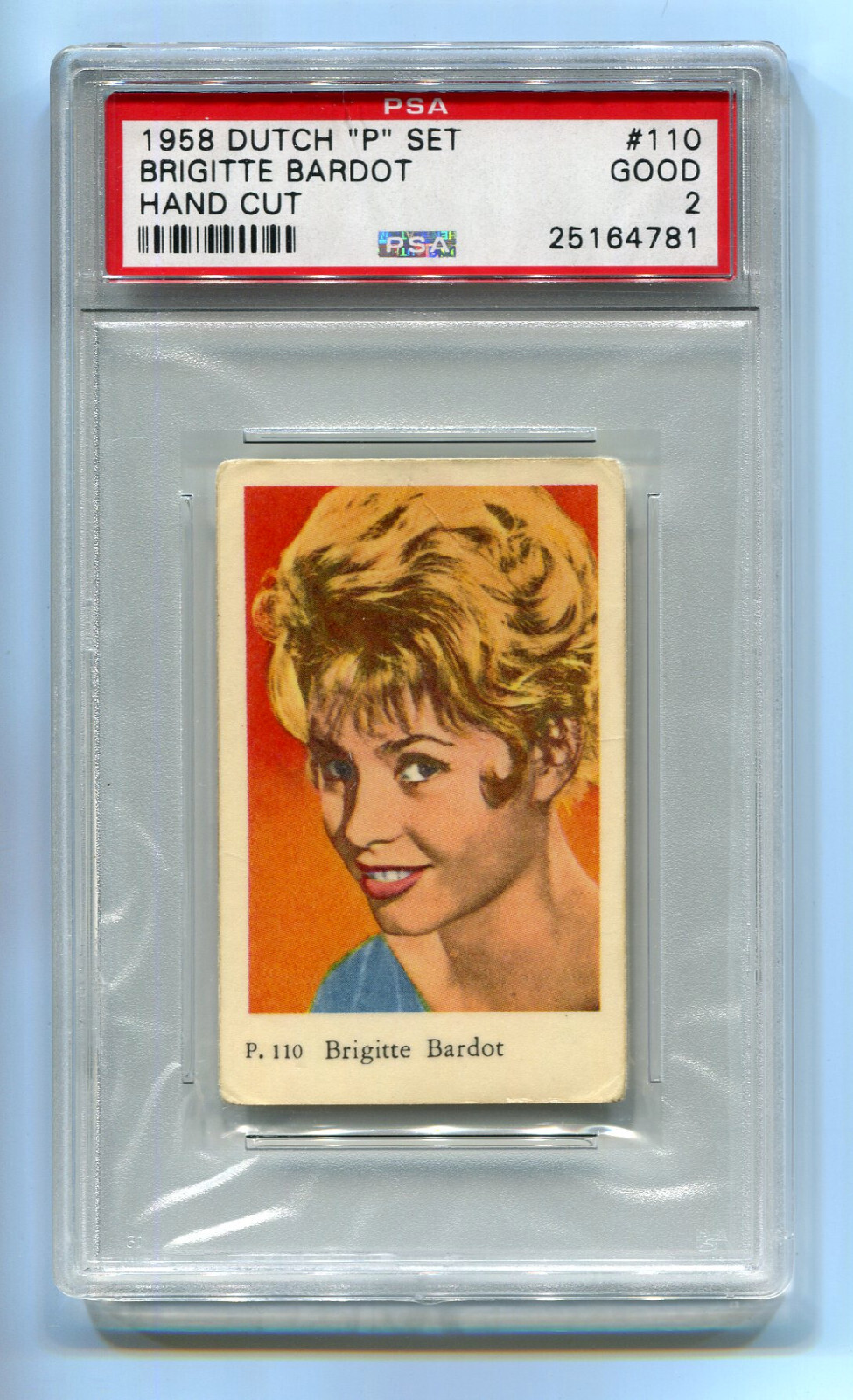 1958 Dutch Gum Movie Cards "P" Set 110 Brigitte Bardot PSA 2 film Pop 1 ...