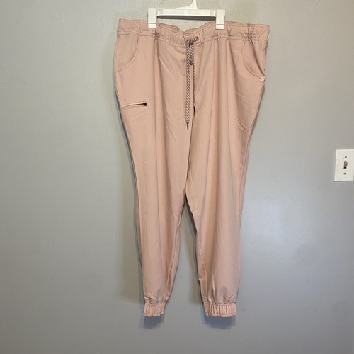 Jaanuu NWT Women's Essential 5-Pocket Jogger 1XL Blush Pink NEW Medical ...