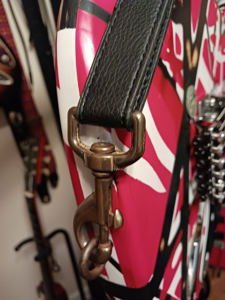 EVH Style Strap AGED Brass Snap Hook and Eye Set | eBay