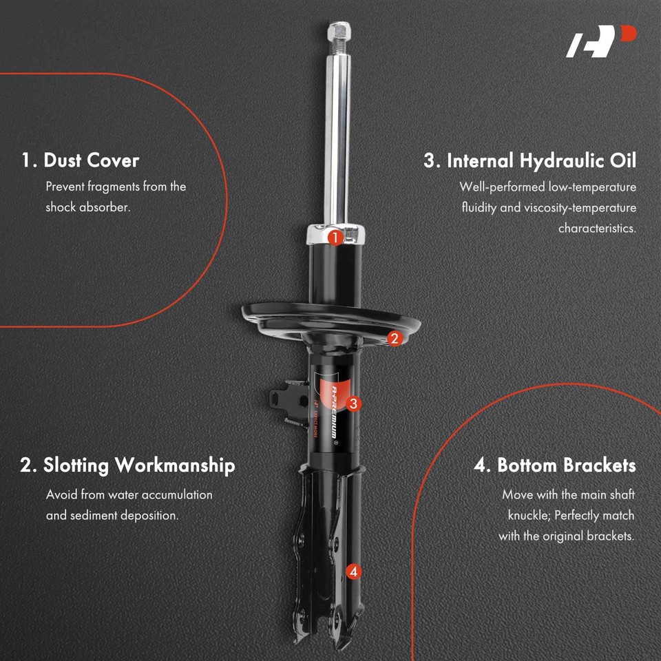 A-Premium Front Driver and Passenger Shock Absorber for Chevrolet ...