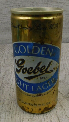 Goebel Golden Light Lager Aluminum Man Cave Premium Pull Tab Beer Can ...
